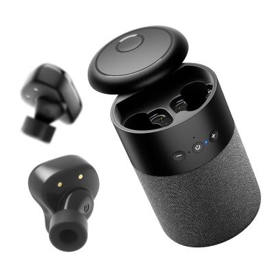 Cina 2 in 1 altoparlante portatile di Bluetooth con Auricolari 9D Suono basso BT5.1 mani libere in vendita