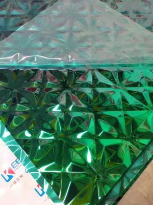 China 3D Embossed Stainless Steel Sheet Decorate For Wall 4x8 Feet for sale