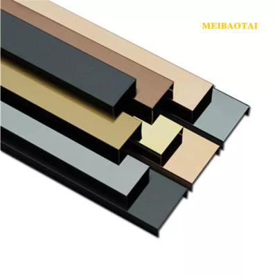 China Huella dactilar anti de acero inoxidable del ajuste el 10FT de la teja del espejo 304 de la rayita en venta