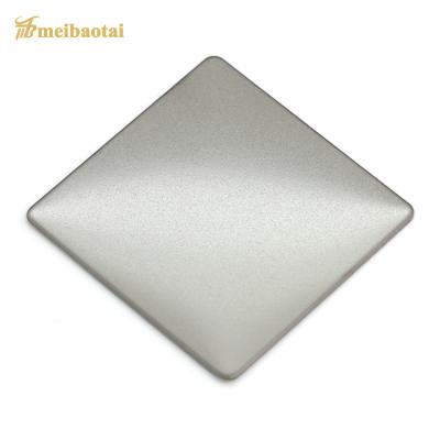 China DIN Standard Brushed Sandblasted Silver Stainless Steel Plate for sale