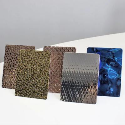 China Customizable Embossed Stainless Steel Sheet With High Hardness Cr/Ni Content for sale