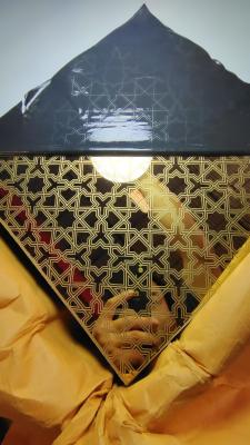 China Hot Sell Gold Mirror Stainless Steel Etched Sheet Decoration Plate for sale