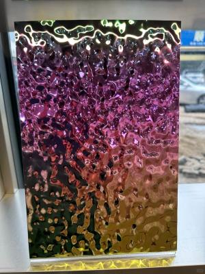 China 0.65mm Thickness Silver Mirror Finish PVD Stainless Steel Sheet for Ceiling and Wall Decoration for sale