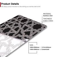 China Popular Etch Design Pattern Elevator Decorative Metal Sheet for sale