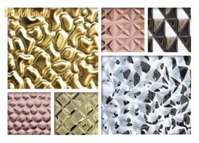 China AISI Stainless Steel Sheet Decoration Embossed Plate 0.85mm Thickness for sale