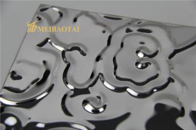 China Black Mirror Decorative Stainless Steel Sheet 3048mm Length for sale