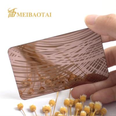 중국 201 304개의 끝난 에칭된 스테인레스 강판 4x8 피트 슬릿 에지 판매용