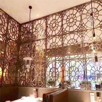 China New Style Project Screen Stainless Steel Room Divider Decoration Hotel,Wall for sale