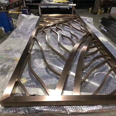 China Decoration MBT Bronze Copper Stainless Steel Room Divider 3.0mm Thick for sale