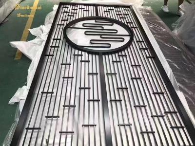 China Brown Color Customized Size Popular Metal Room Divider for sale