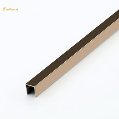 Cina Profili del metallo U della disposizione delle mattonelle di Rose Polished Finished Stainless Steel in vendita