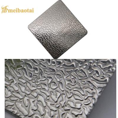 China 0.55mm Thickness 304 Stainless Steel Embossed Sheet for Decorative Wall Panels for sale