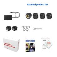 China Universal TPMS Detector with Built-in Wireless Sensor Solar-Powered 315MHz High Quality for Android Navigation Display for sale