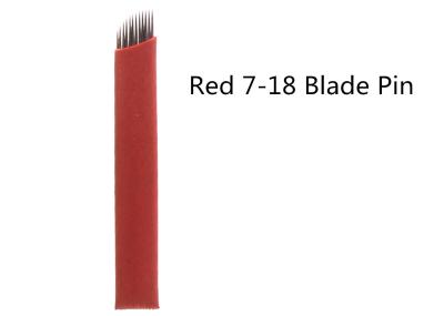 China 18 Pin Manual Tattoo Needles 3D Embroidery Round / Slant Shape Single Use for sale