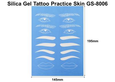 China Blue Reusable Tattoo Practice Skin  Artificial Soft Leather Silica Gel Training Paper for sale