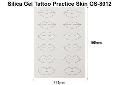 China Harmless Silicone Tattoo Practice Skin Non Toxic 100 Pieces Like Real Human Skin for sale