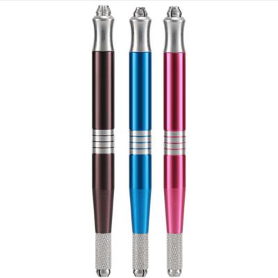China Anti Slip Microblading Manual Pen Multifunctional Double Ended Stainless Steel for sale