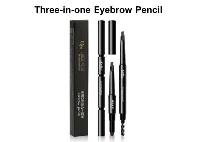 China 3 In One Waterproof Eyebrow Pencil Powder Brush Lasting Color Natural for sale