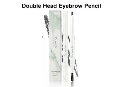 China Natural Looking Eyebrow Pencil , Double Head Makeup Eyebrow Pencil Smooth Coloring for sale