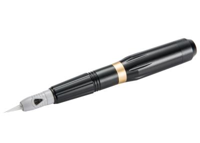 China Black Cosmetic Tattoo Machine / Full Throw Semi Permanent Eyebrow Pen for sale