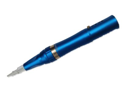 China 7V Sea Blue Cosmetic Tattoo Machine Makeup Eyebrow Easy To Operate Low Noise for sale