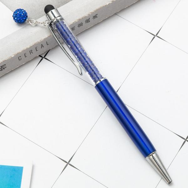 Quality Cute Crystal Pen Diamond Ballpoint Pens Stationery Ballpen 2 In 1 Crystal Stylus for sale