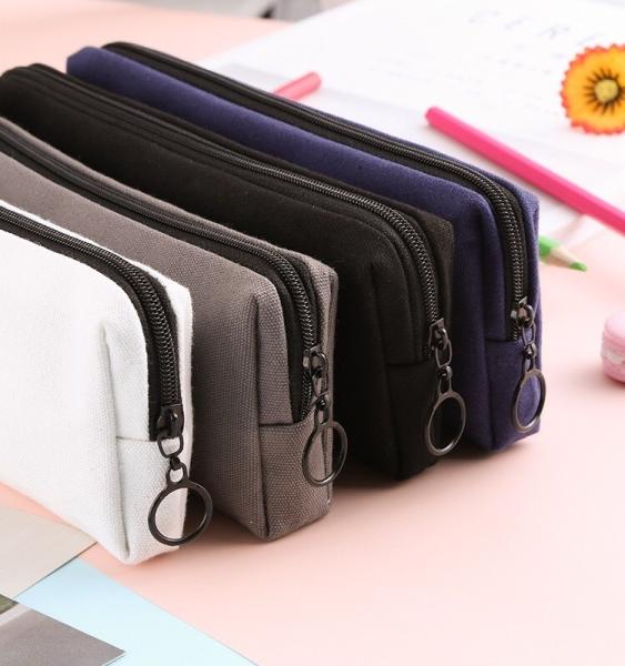 Quality Customized Logo Acceptable Fashion Cartoon Canvas Pen Bag for Junior High School for sale