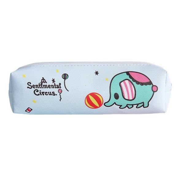 Quality Canvas Pencil Case with PVC Lining Material and Cartoon Printing Zipper Pencil Pouch Bag for sale