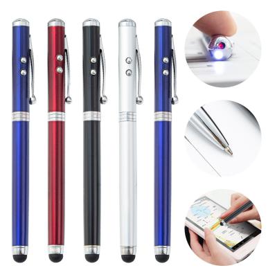 Cina 0.5mm Larghezza di scrittura Gel Pen 4 in 1 Multi Laser Pointer LED Torcia luce per gli educatori in vendita