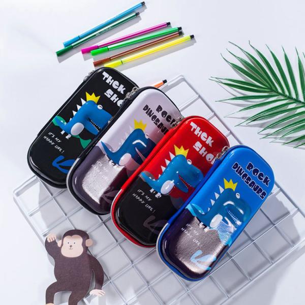 Quality Cute Student Cartoon Stationery Box EVA Custom Logo 3D Anti Drop Pencil Case for for sale