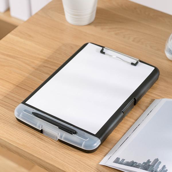Quality A4 Size Plastic Writing Board File Box with Elastic Closure Folder and for sale