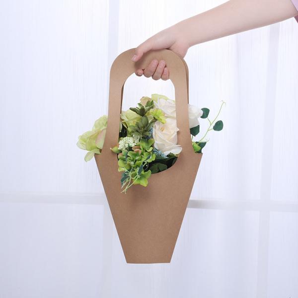 Quality Customized Handle Home Decoration Dried Flower Storage Carrier Bag for Fresh for sale