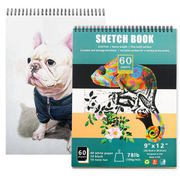 Quality Hard Cover Customized Logo Recycled Fashion Design Sketch Book A3 A5 Artist Sketchbook for sale