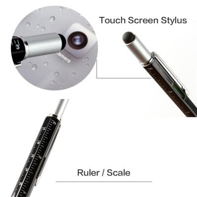 China 0.5 mm gelpen met liniaal niveau stylus en schroevendraaier Kleine grootte Grote functionaliteit Te koop