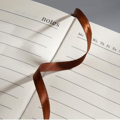 Cina Logo cartaceo personalizzato, stampato, riassunto, morbido, nero, PU Planner, notebook in pelle A5 in vendita