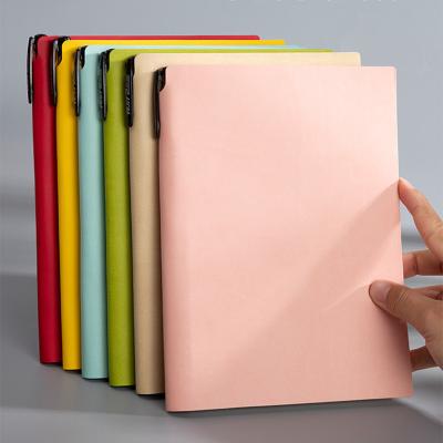 Cina Logo cartaceo personalizzato, stampato, riassunto, morbido, nero, PU Planner, notebook in pelle A5 in vendita