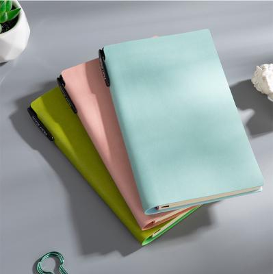 Cina Logo cartaceo personalizzato, stampato, riassunto, morbido, nero, PU Planner, notebook in pelle A5 in vendita