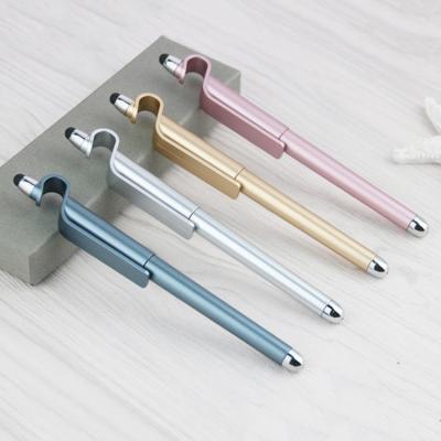 Cina 25g Stampa personalizzata di logo con doppia testa Penna a sfera multifunzione per utensili da ufficio in vendita