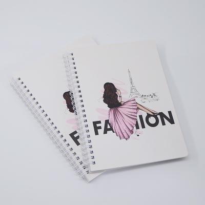 Cina Copertina morbida Corrispondenza Spiral Notebook Journal 30 fogli Stampa personalizzata Disegno di griglia del logo in vendita