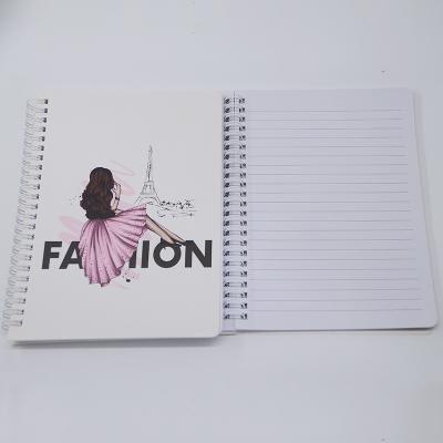 Cina Copertina morbida Corrispondenza Spiral Notebook Journal 30 fogli Stampa personalizzata Disegno di griglia del logo in vendita