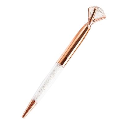 Cina 2.5g Inchiostro Colore Rosso Big Top Diamante Pen Multi Colore Diamante Cristallo Penna a sfera per regalo di nozze in vendita
