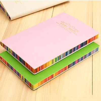 Cina 2 colori Memo Pads Stile Custom A5 Hardcover PU Leather Journal Planner Stampa in vendita
