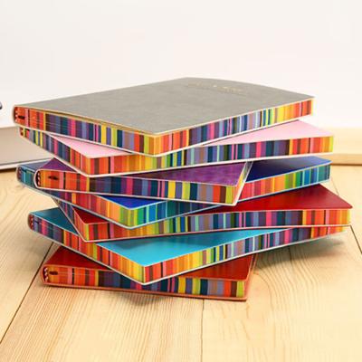 Cina 2 colori Memo Pads Stile Custom A5 Hardcover PU Leather Journal Planner Stampa in vendita
