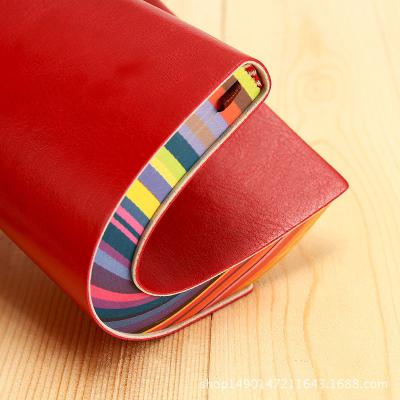 Cina 2 colori Memo Pads Stile Custom A5 Hardcover PU Leather Journal Planner Stampa in vendita