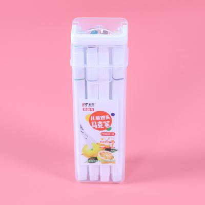 Cina Set di marcatori d'arte multicolori 12 18 24 36 48 colori Highlighter Pen Marker Double tips in vendita