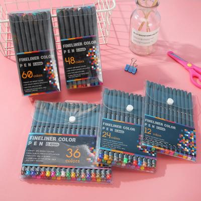 Cina Acquerel Art Marker Pen Set di 12 marcatori a punti fini per la scrittura e l'arte di finitura in vendita