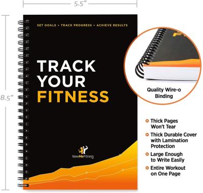 Cina LOGO Giornale di fitness personalizzato e diario degli esercizi per il monitoraggio dei progressi giornalieri in vendita