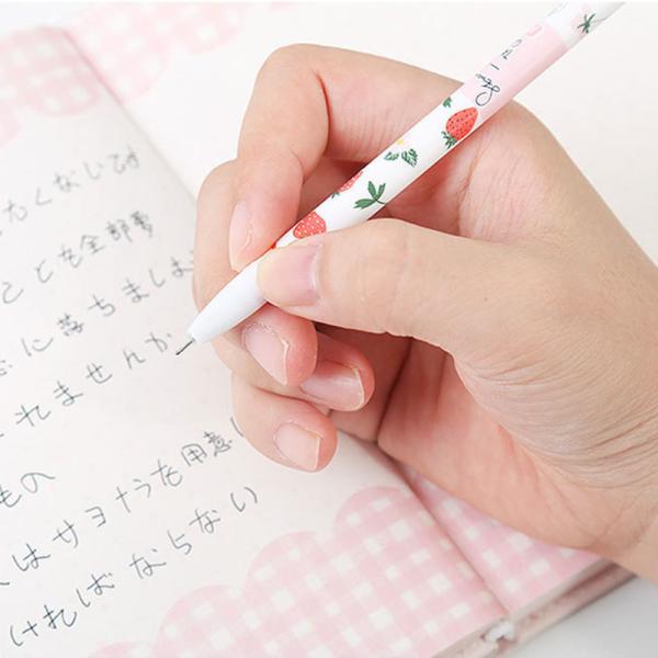 Quality 12pcs/box Cute Fruit Gel Pen Set for Student Writing 0.5mm Writing Width Novelty for sale