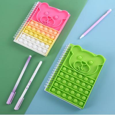 China Pop It Customizado Notebook Silicone Espiral Fidget Paper Book para os requisitos do cliente à venda