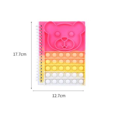 China Pop It Customizado Notebook Silicone Espiral Fidget Paper Book para os requisitos do cliente à venda